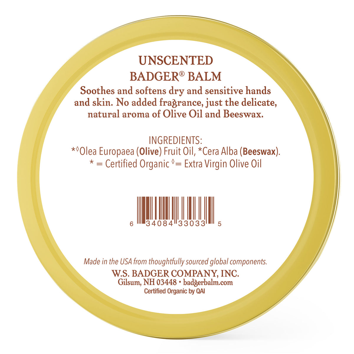Unscented Badger Balm - Sensitive Skin Moisturizer | Badger Balm