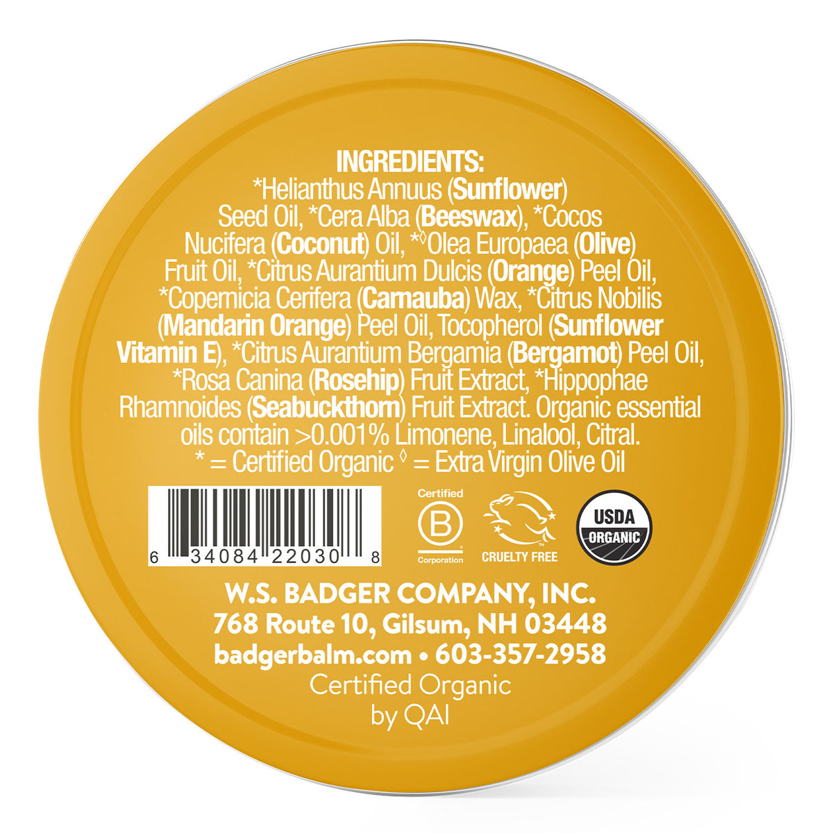 Organic Lip Butter - Sweet Orange | Badger Balm
