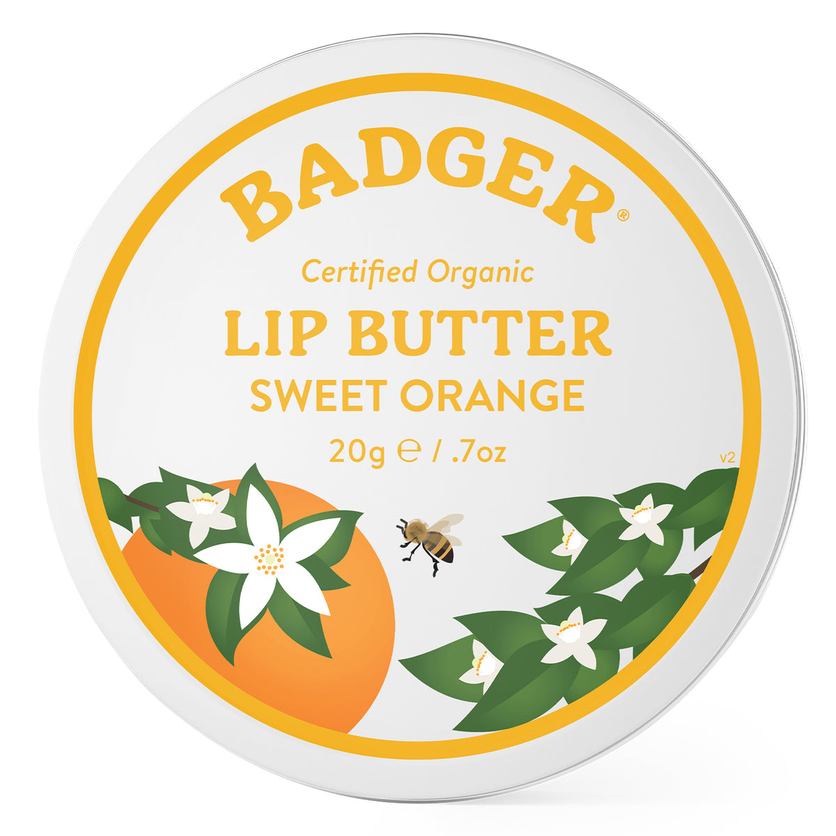 Organic Lip Butter - Sweet Orange | Badger Balm