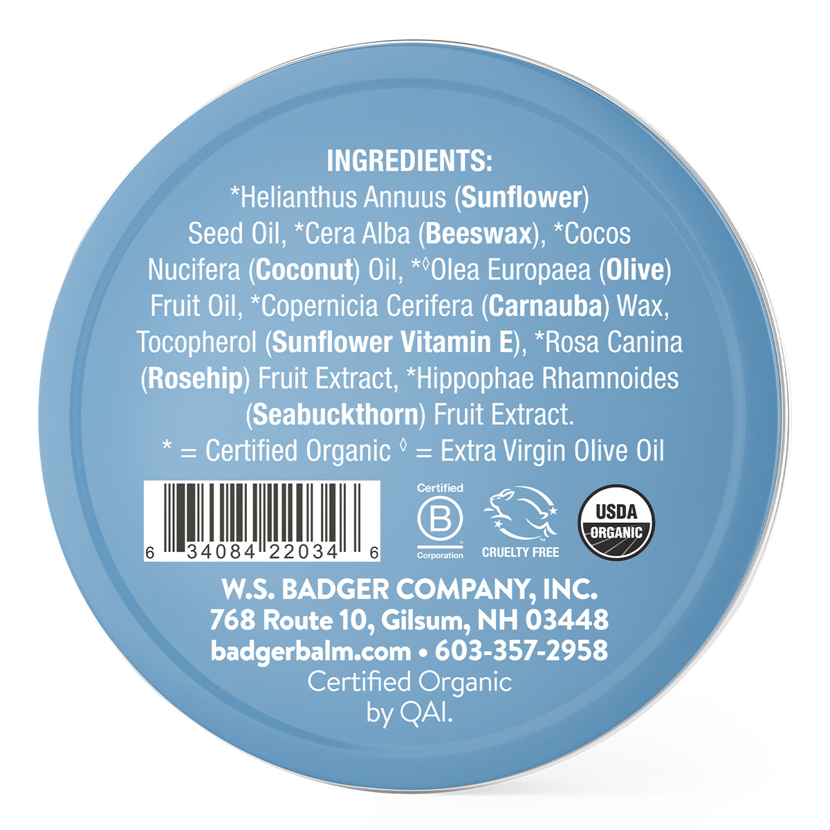 Organic Lip Butter - Unscented | Badger Balm